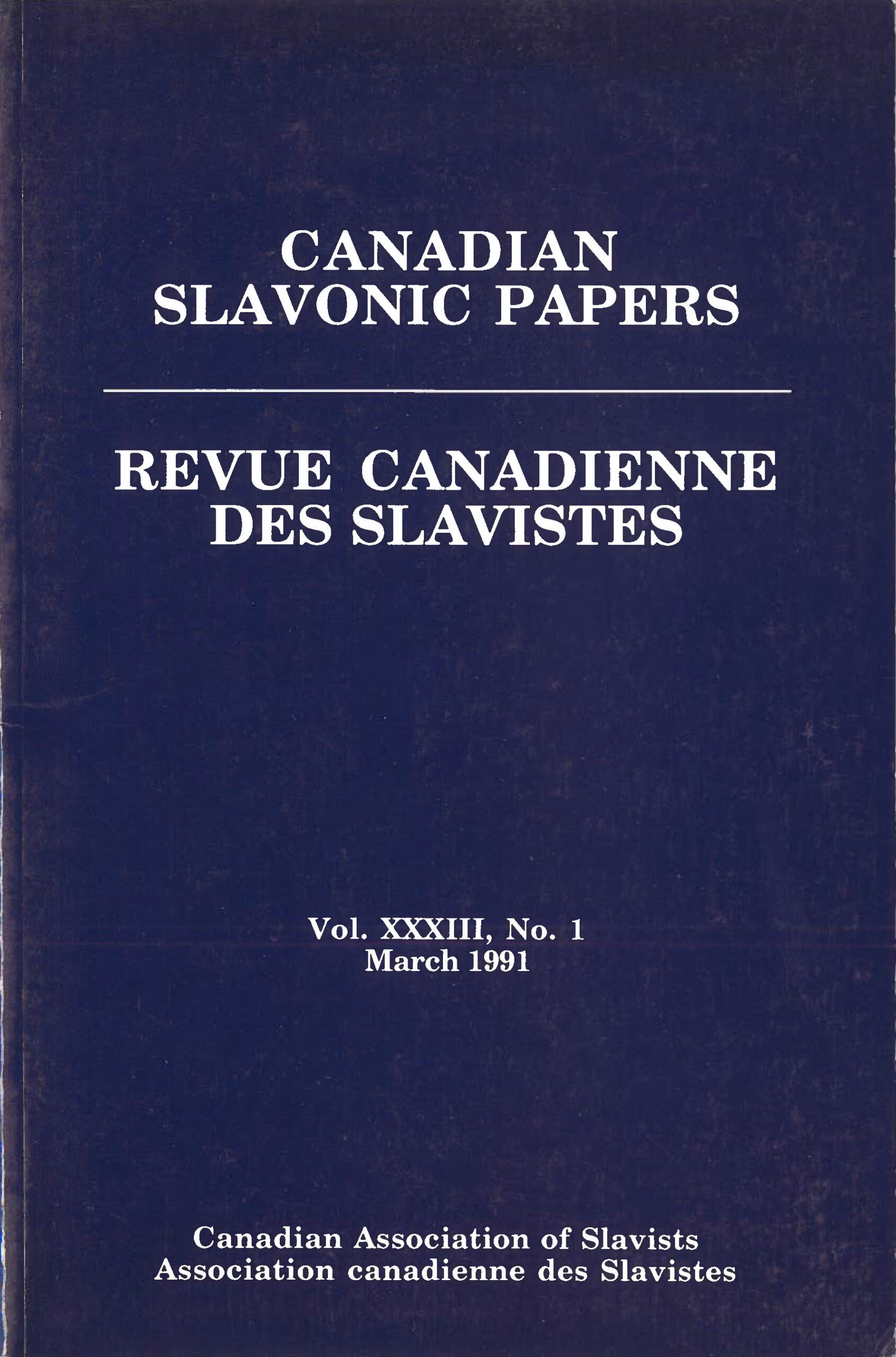 CSP History - The Canadian Association of Slavists | Canadian Slavonic ...